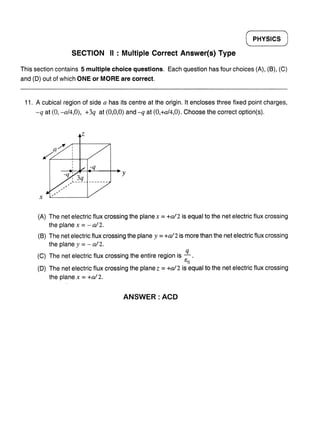 IIT-JEE Advanced 2012 Question Paper 1 | PDF