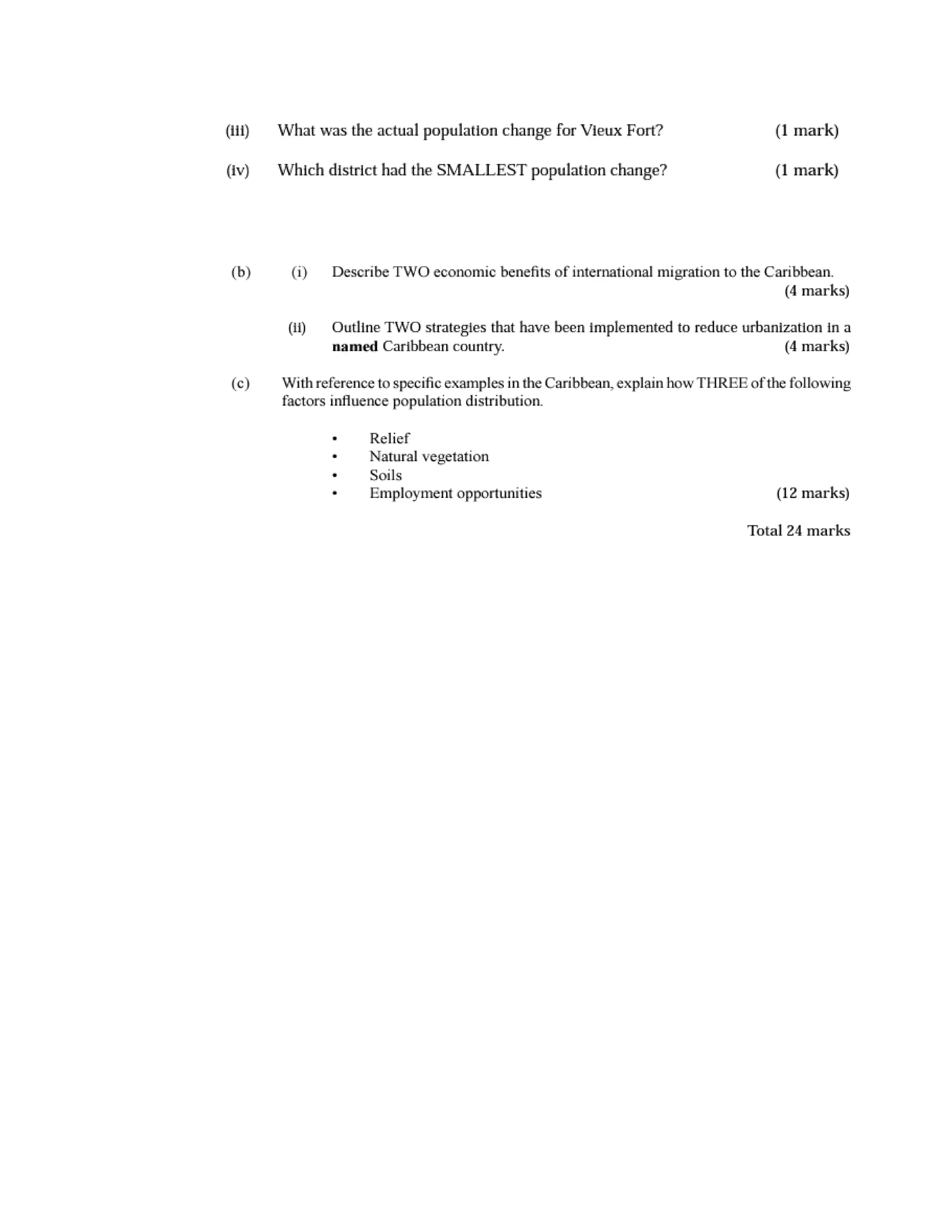 CSEC GEOGRAPHY PAST PAPER- PAPER 2- 2012 | PDF