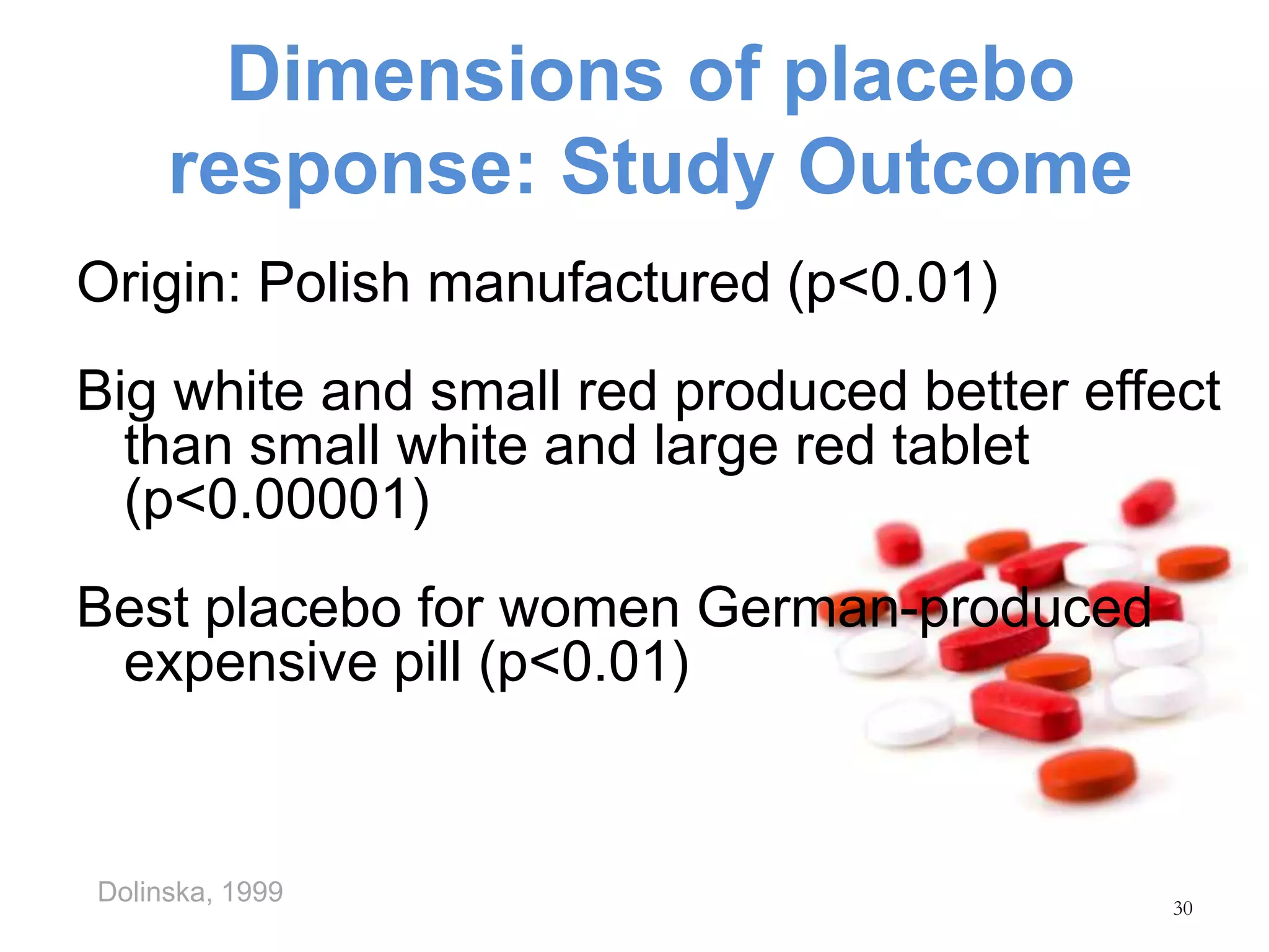 Placebo Effect In Clinical Studies | PPTX