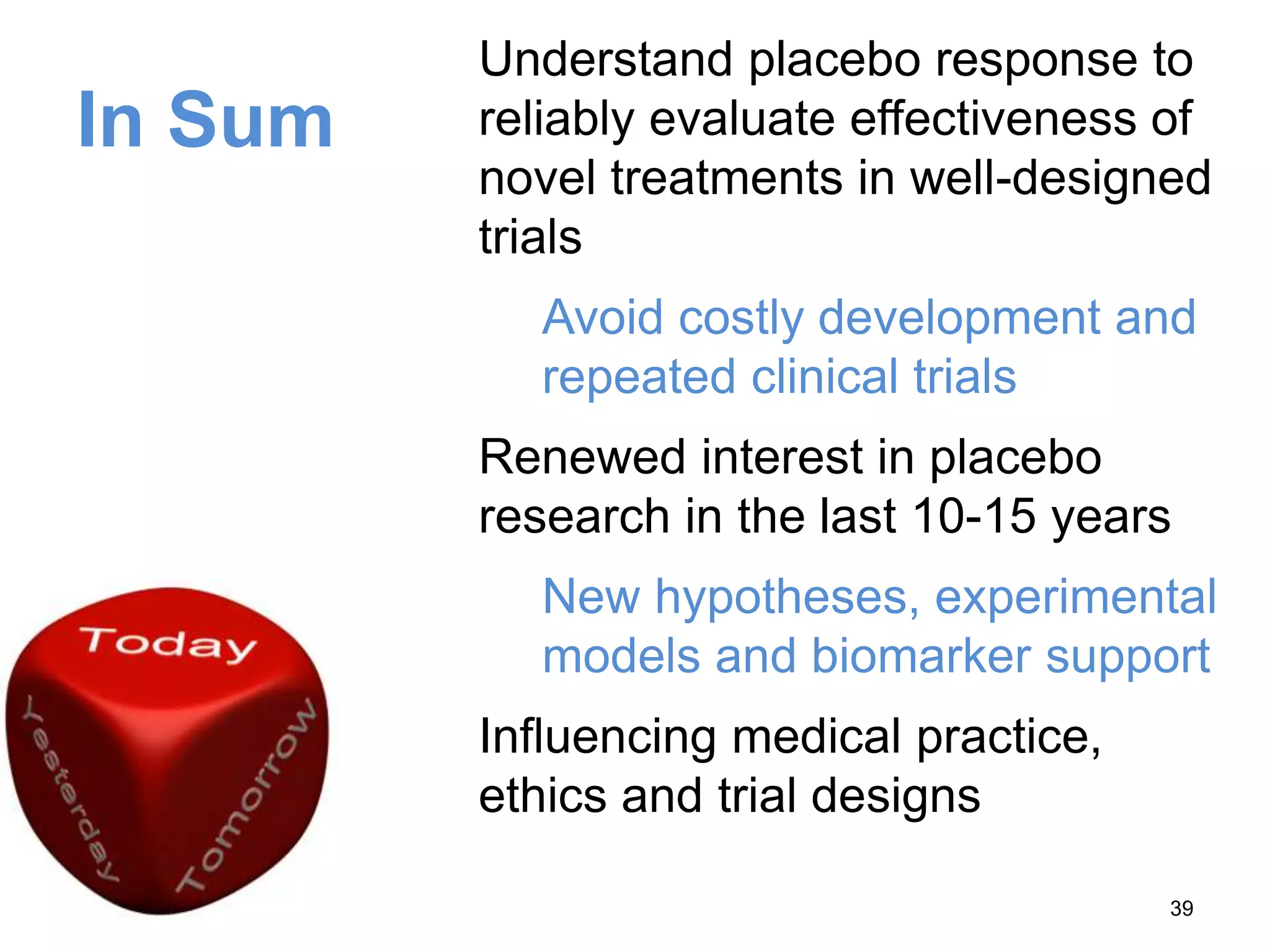 Placebo Effect In Clinical Studies | PPTX