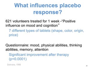 Placebo Effect In Clinical Studies | PPTX