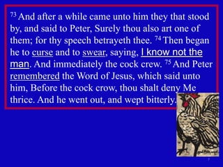 2012 peter denies jesus | PPTX