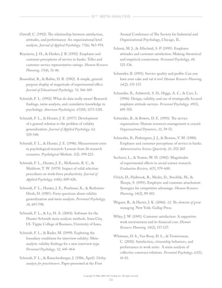 Gallup Employee Engagement Meta Analysis | PDF