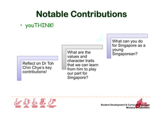 Total Defence ''It's MY Turn'' as We Remember Dr Toh Chin Chye and his ...