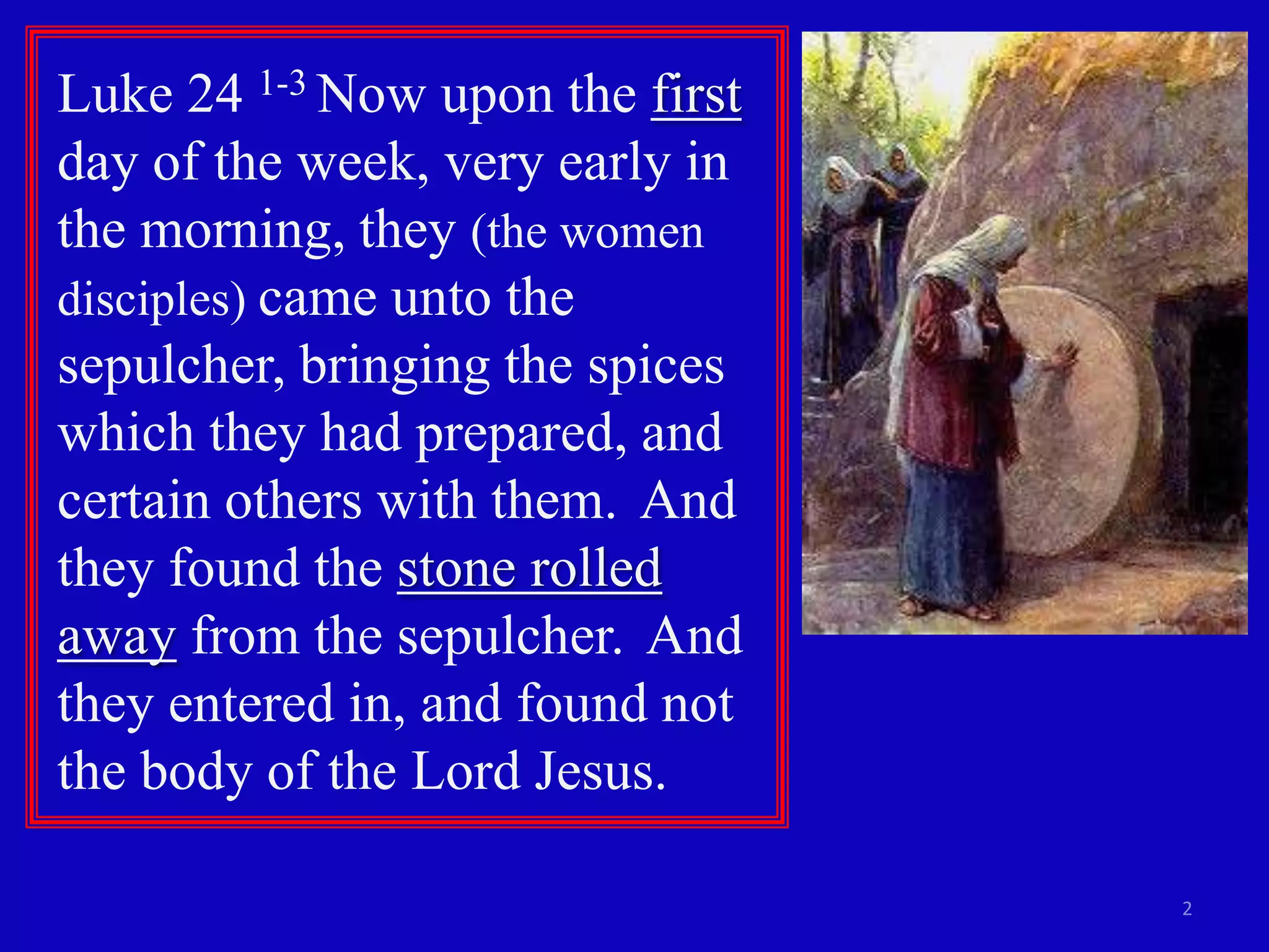 2012 resurrection message luke 24 | PPT