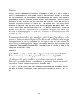 A Method for Determining and Improving the Horizontal Accuracy of Geospatial Features | PDF