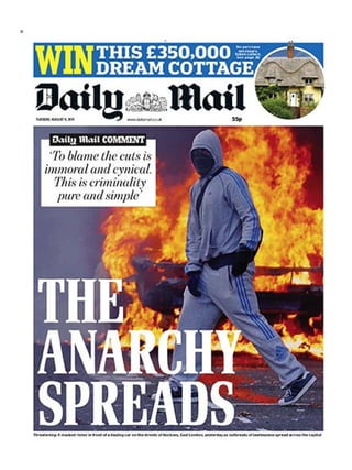 2012 riots front pages | PPT