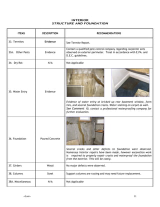 2012 sample report 50year old house | PDF