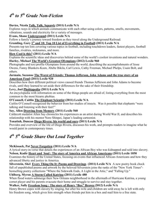 2012 summer reading grades 4 5[1] | PDF