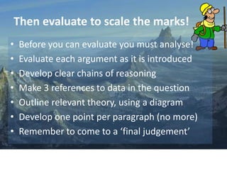A2 Evaluation Question on Supermarkets | PPTX
