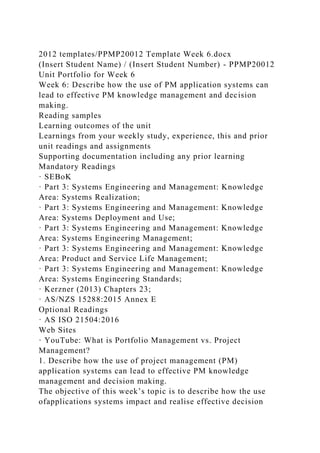 2012 templatesA Template with Ideas for the structure of the Co.docx