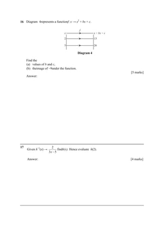 Test 1 f4 add maths | DOCX