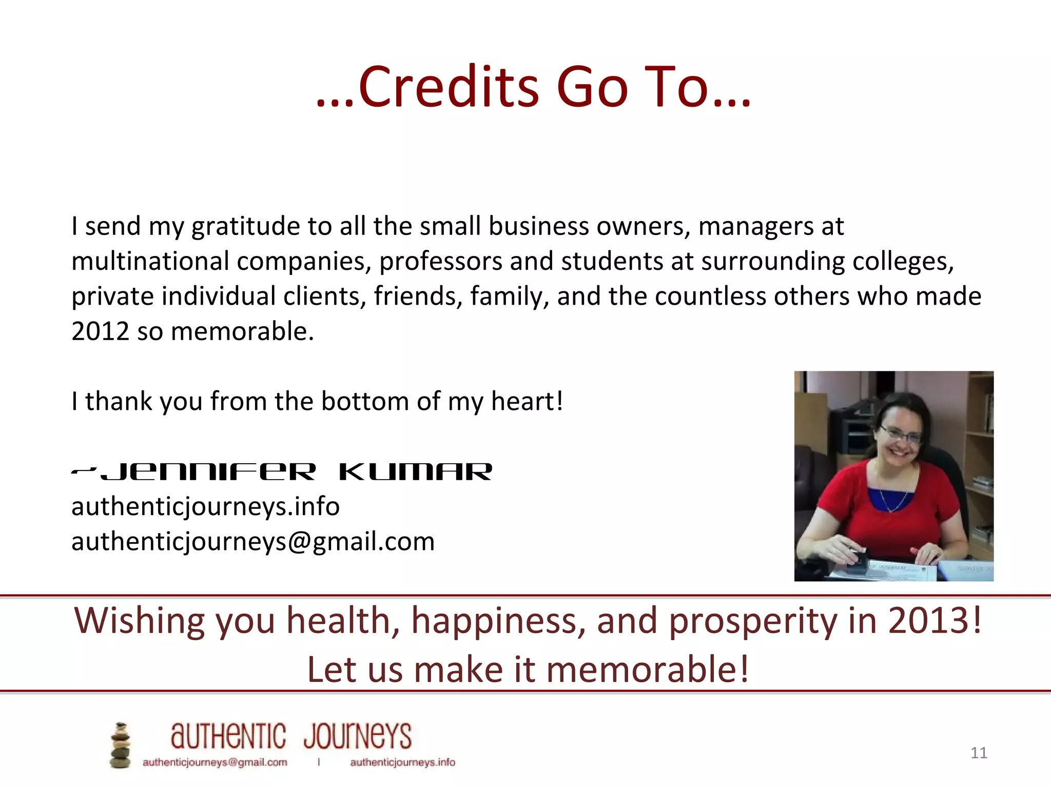 2012 the Authentic Journeys | PPT
