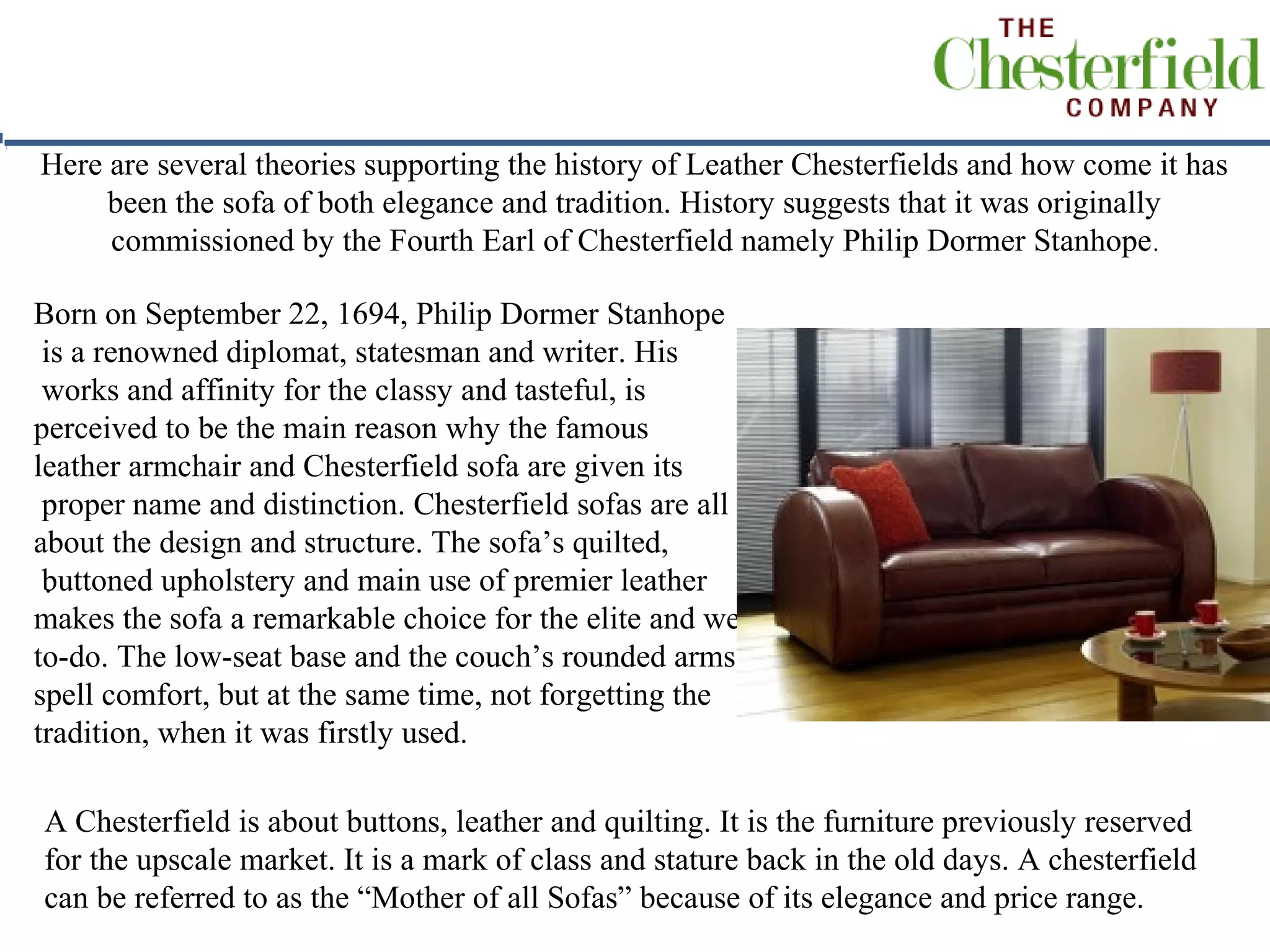 Leather Chesterfield Sofa | PPT