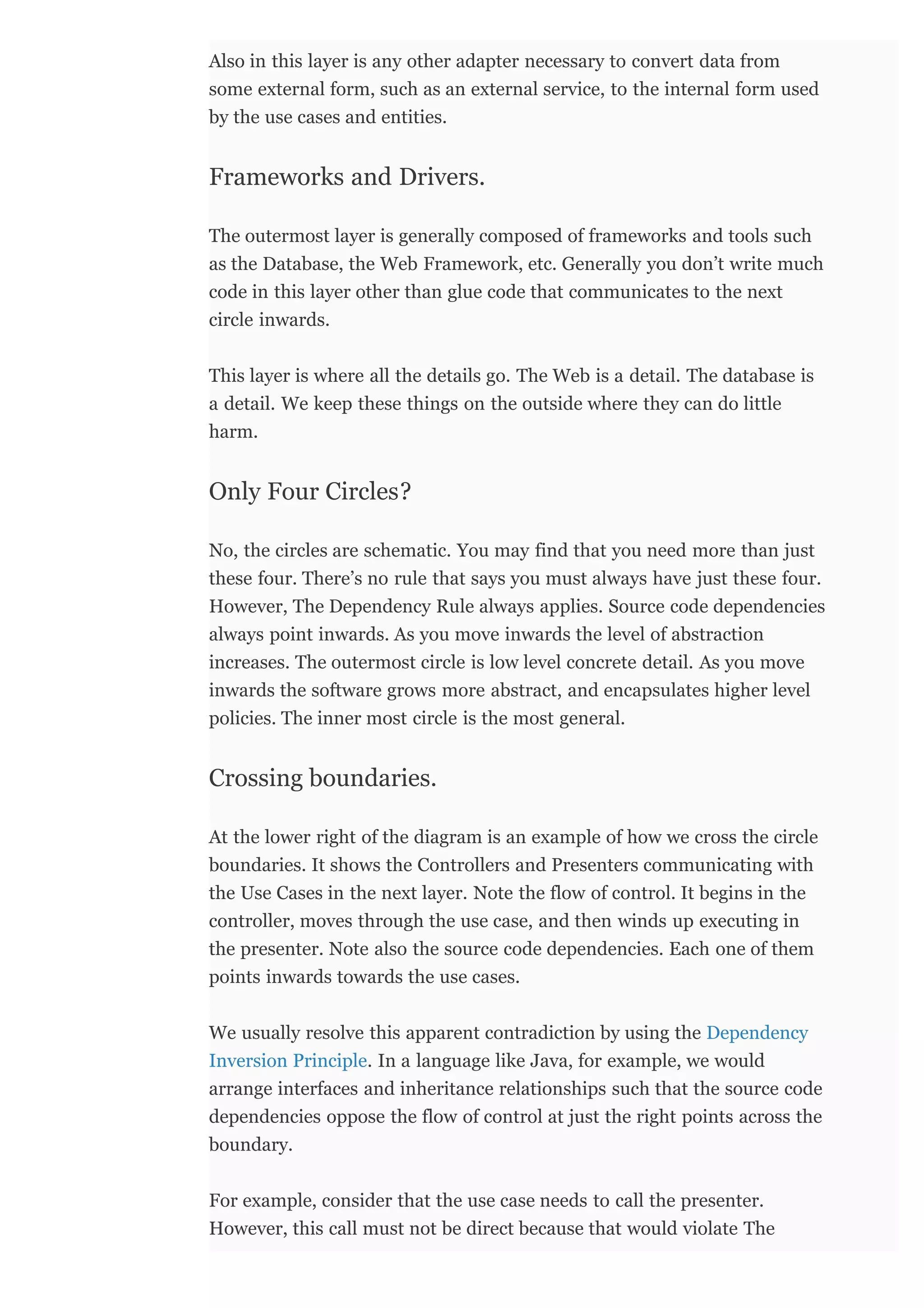 2012 the clean architecture by Uncle bob | PDF