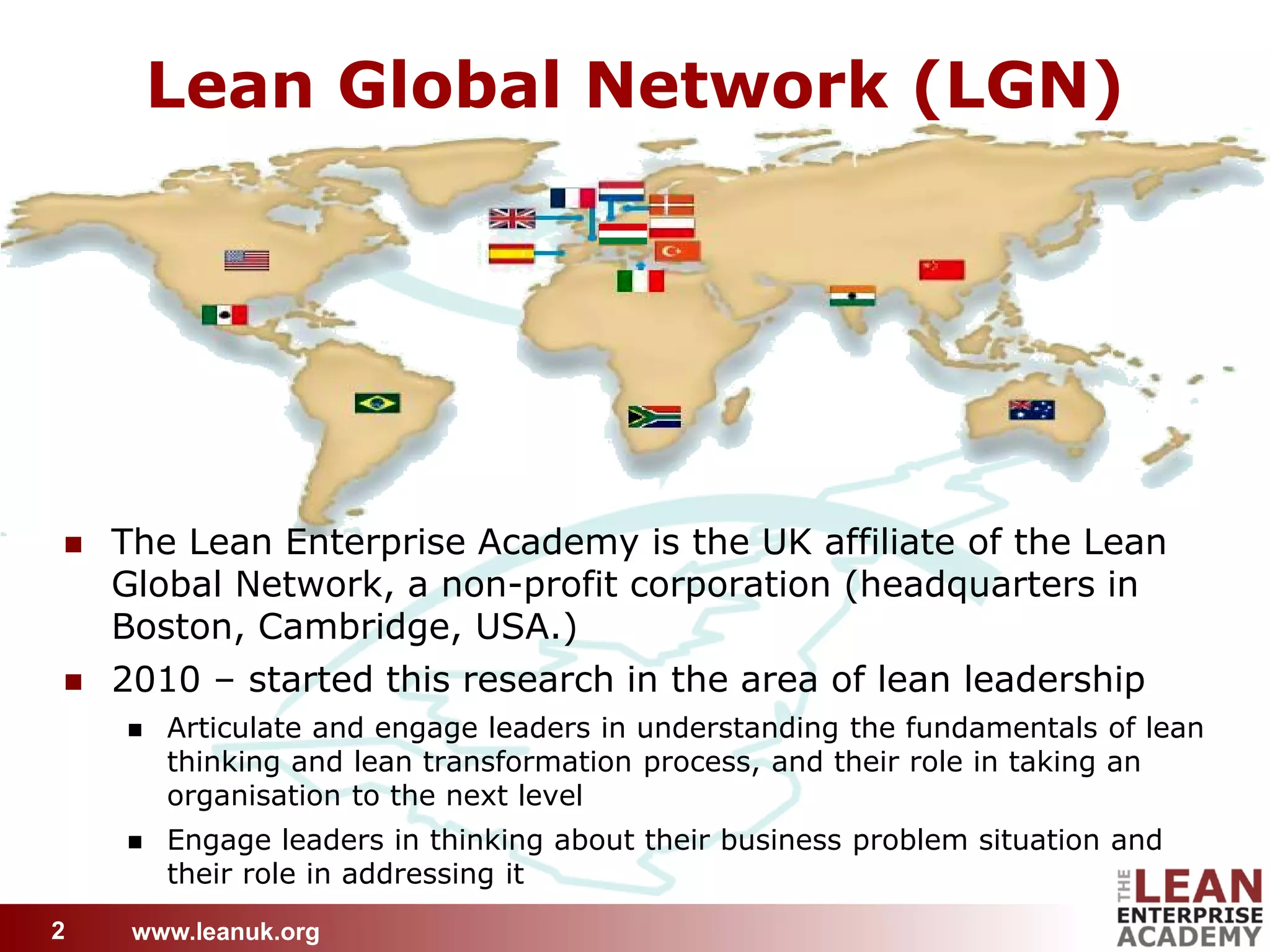 Lean Leadership for Executives: Initial findings from LGN Research | PPT