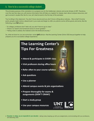 2012 UNT Advising Guidebook | PDF