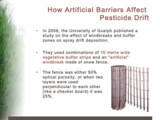 Vegetative Barriers to Spray Drift | PPT