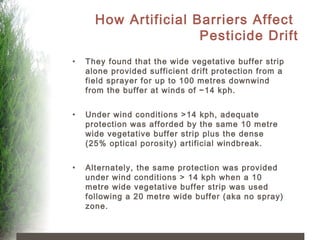 Vegetative Barriers to Spray Drift | PPT