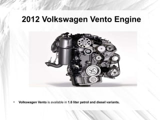 2012 Volkswagen Vento in India | PPT