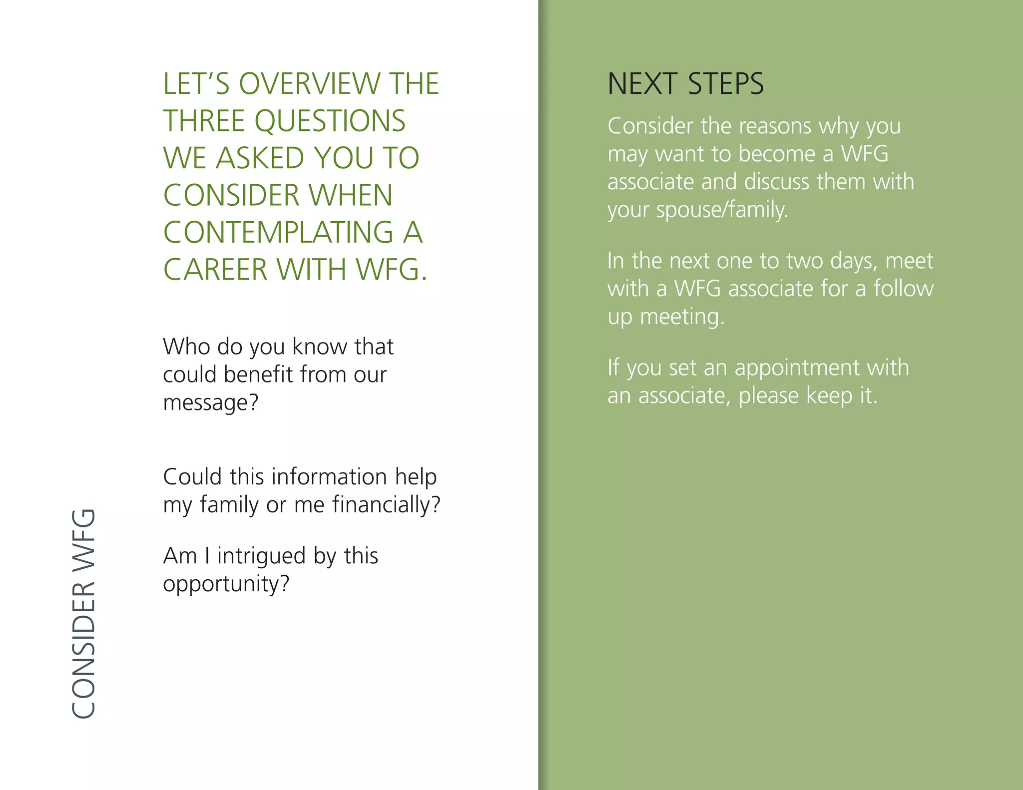 WFG Business presentation | PDF