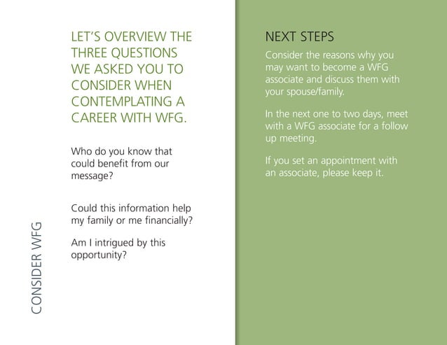 WFG Business presentation | PDF