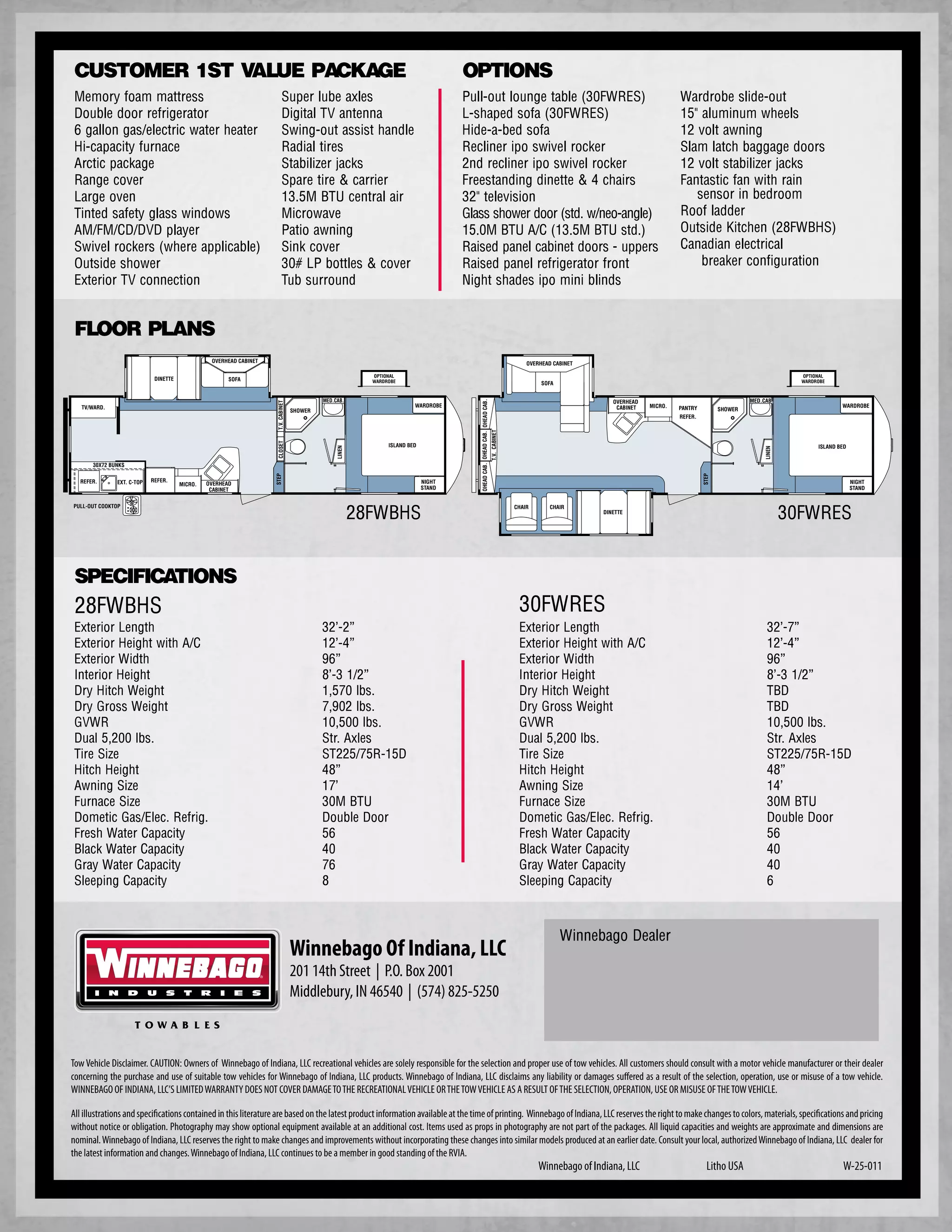 2012 Winnebago Lite Fifth Wheel | PDF