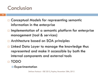 A semantic-based architecture for managing knowledge-intensive organizations: the ARISTOTELE ...