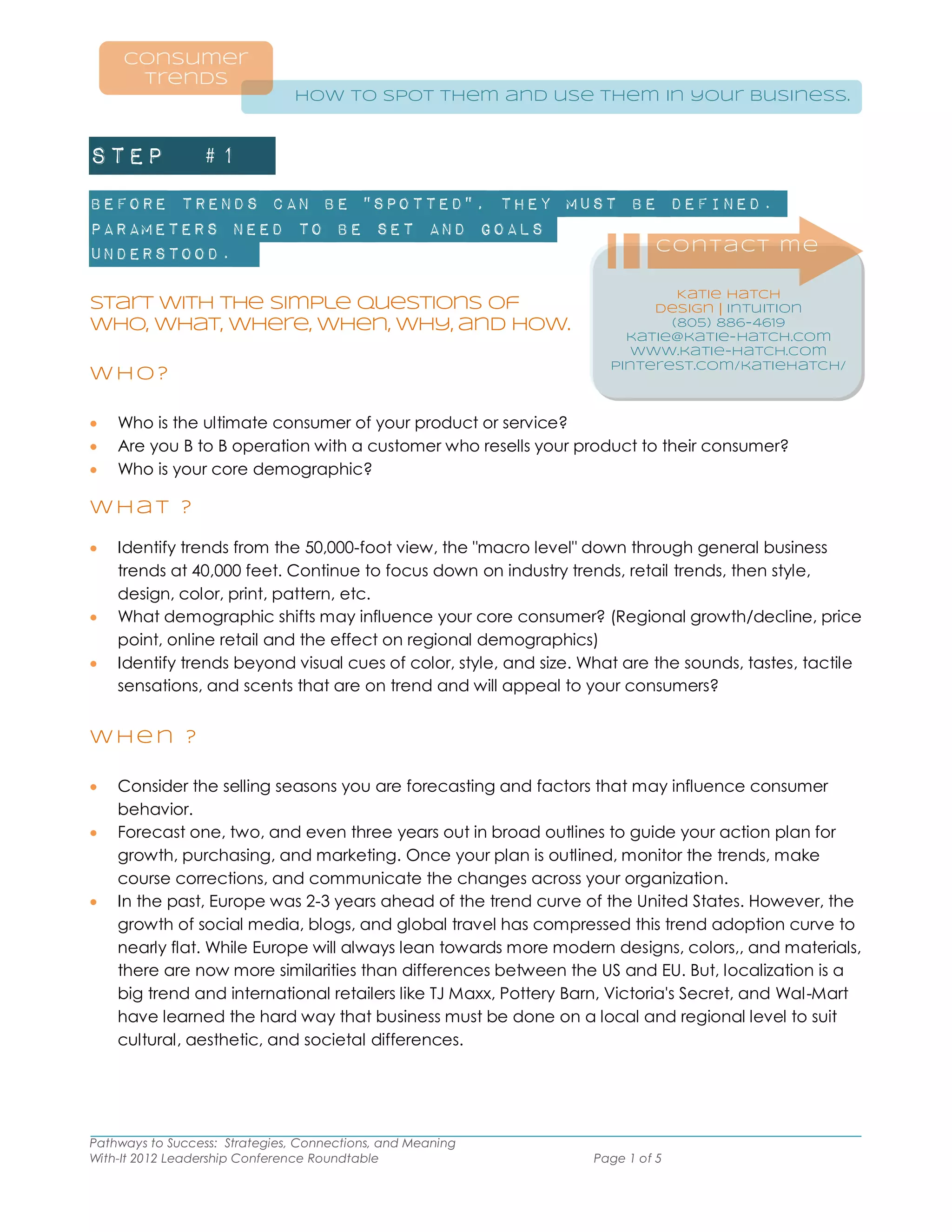 Understanding Consumer Trends | PDF