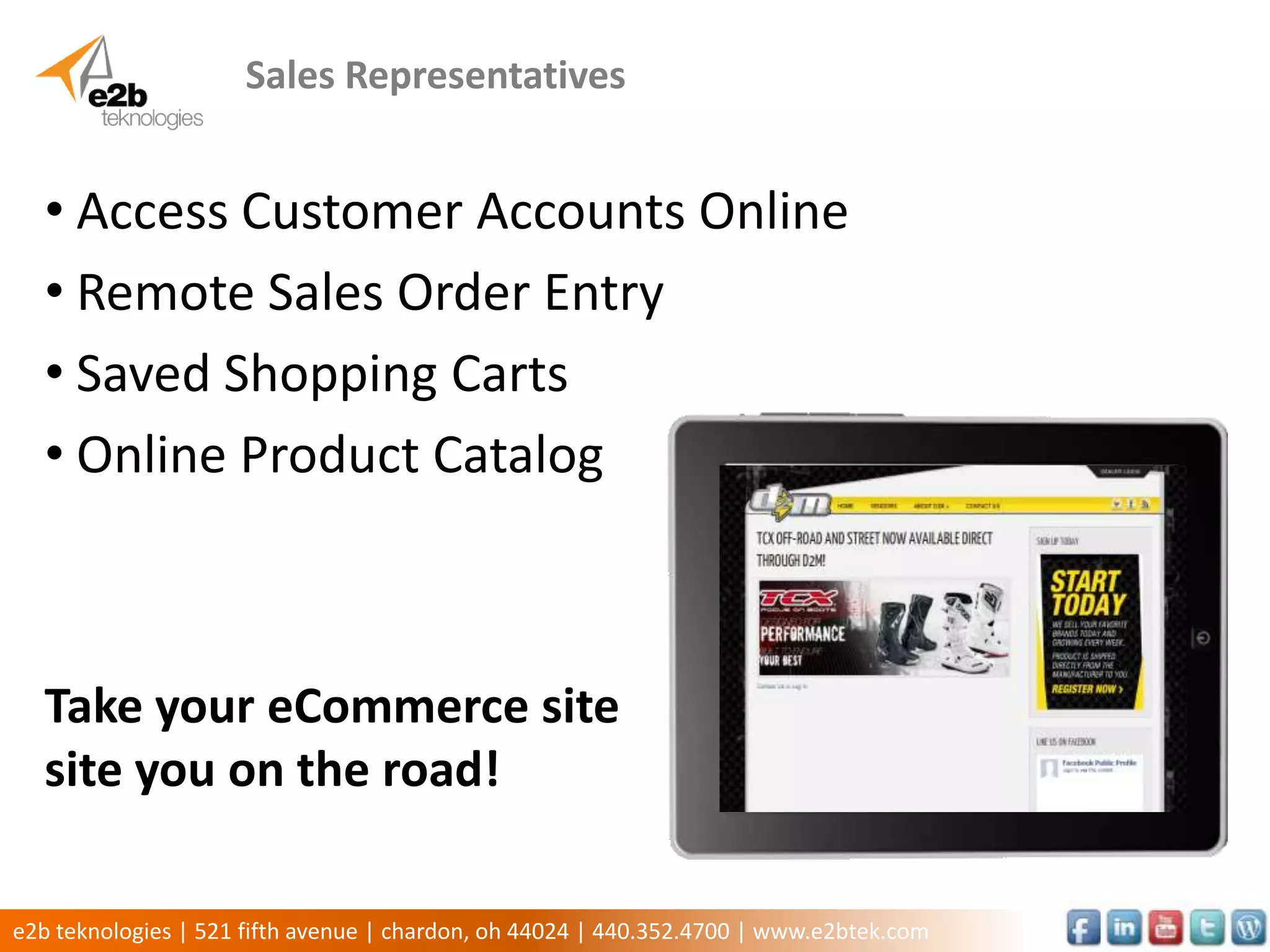 Anytime Commerce --ecommerce storefront software for your B2B | PPTX