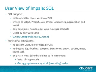 Cloudera Impala: A Modern SQL Engine for Hadoop | PPT