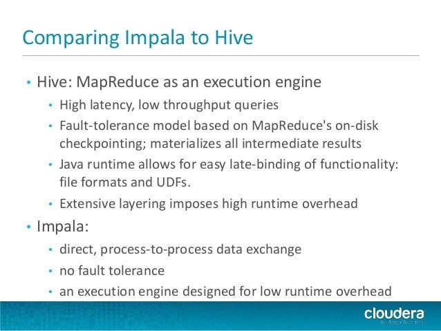 Cloudera Impala A Modern Sql Engine For Hadoop