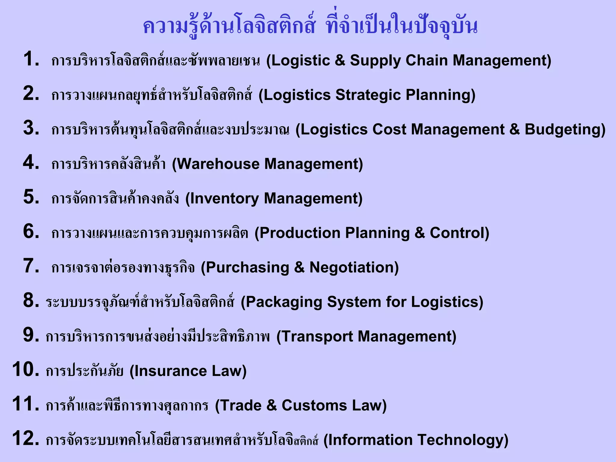Presentation 2013-01-20 Supply Chain Capacity Building | PPT