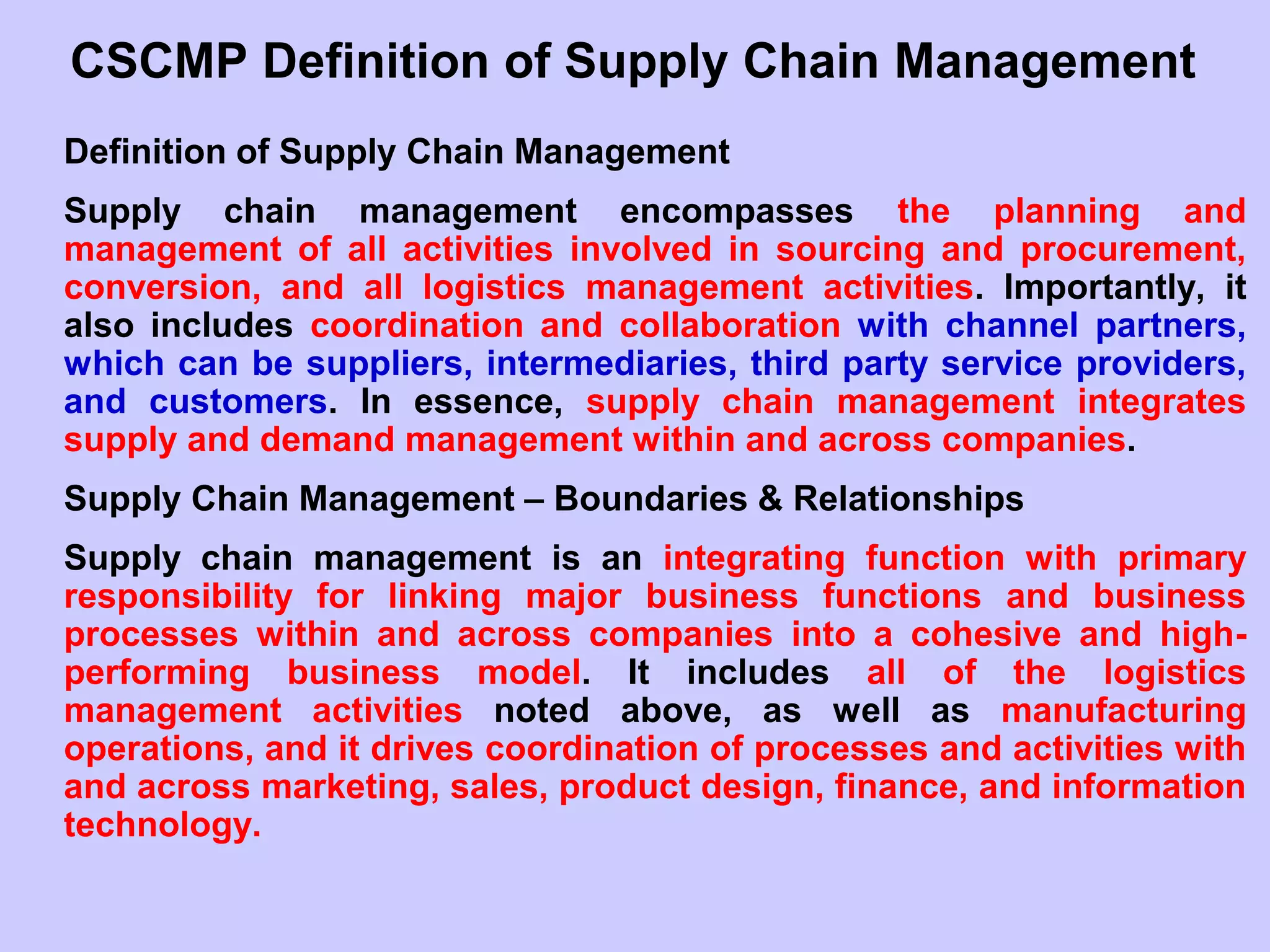 Presentation 2013-01-20 Supply Chain Capacity Building | PPT
