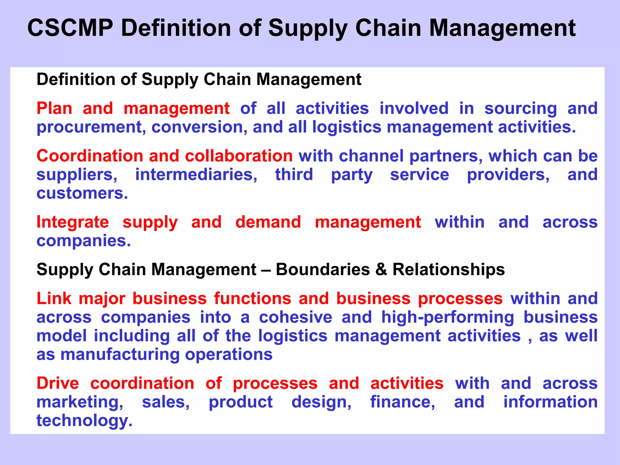 Presentation 2013-01-20 Supply Chain Capacity Building | PPT