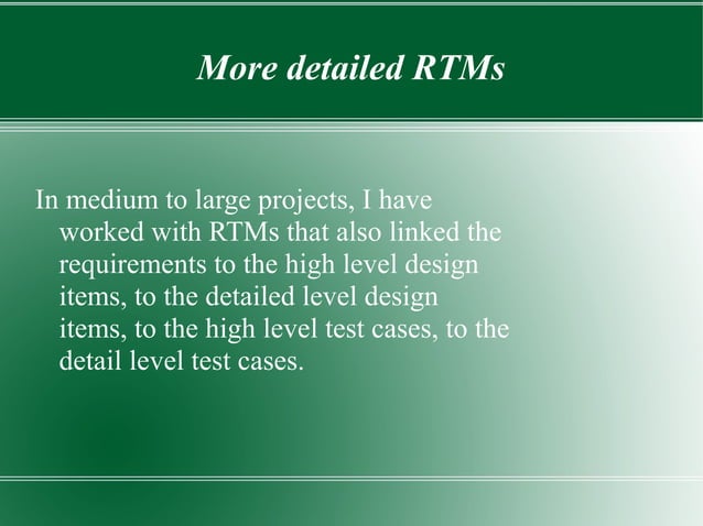 What is an RTM? | PPT