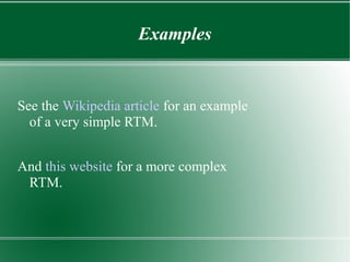 What is an RTM? | PPT