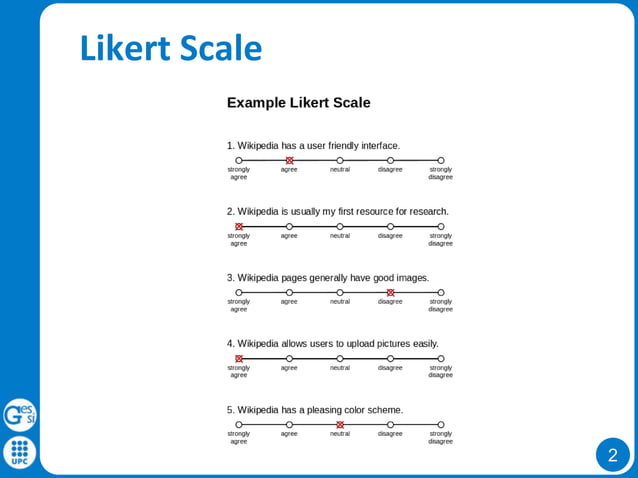 Likert scales and statistics | PPTX
