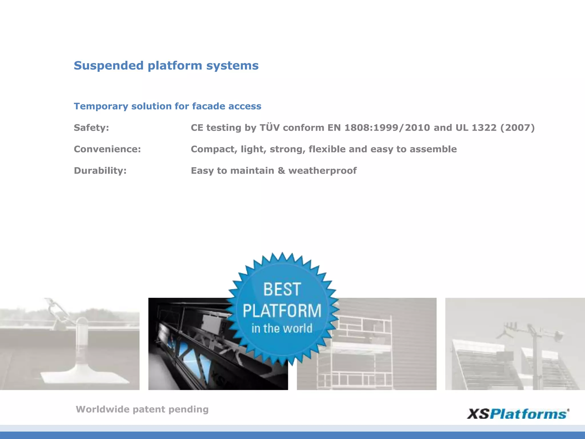 XSPlatforms' Fall protection (English) | PPT