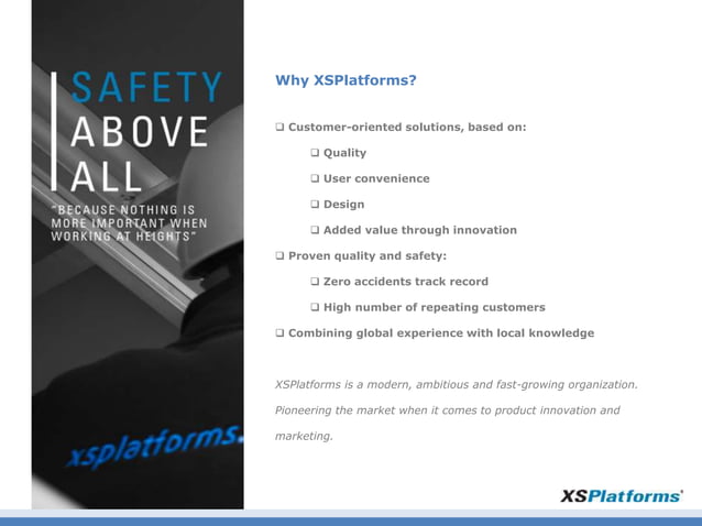 XSPlatforms' Fall protection (English) | PPT