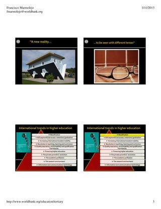higher education presentation - World bank | PDF