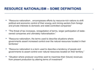Anglo American: Resource Nationalism | PPTX