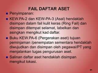 Tatacara pengurusan aset kerajaan>>>> | PPTX