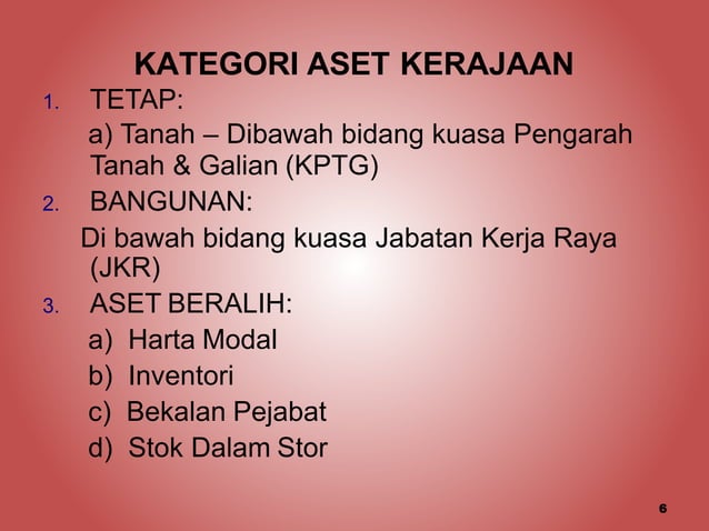 Tatacara pengurusan aset kerajaan>>>> | PPTX