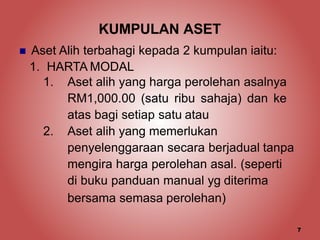Tatacara pengurusan aset kerajaan>>>> | PPTX