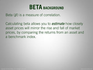 Calculating Beta for Stocks | PDF