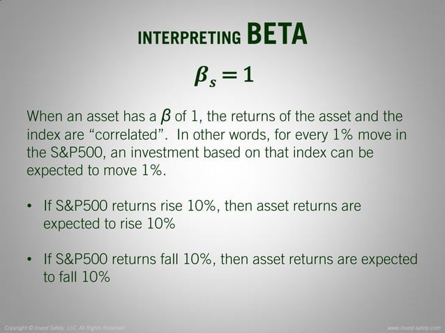 Calculating Beta for Stocks | PPT