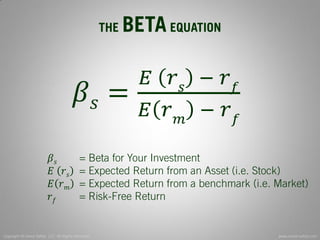 Calculating Beta for Stocks | PPT