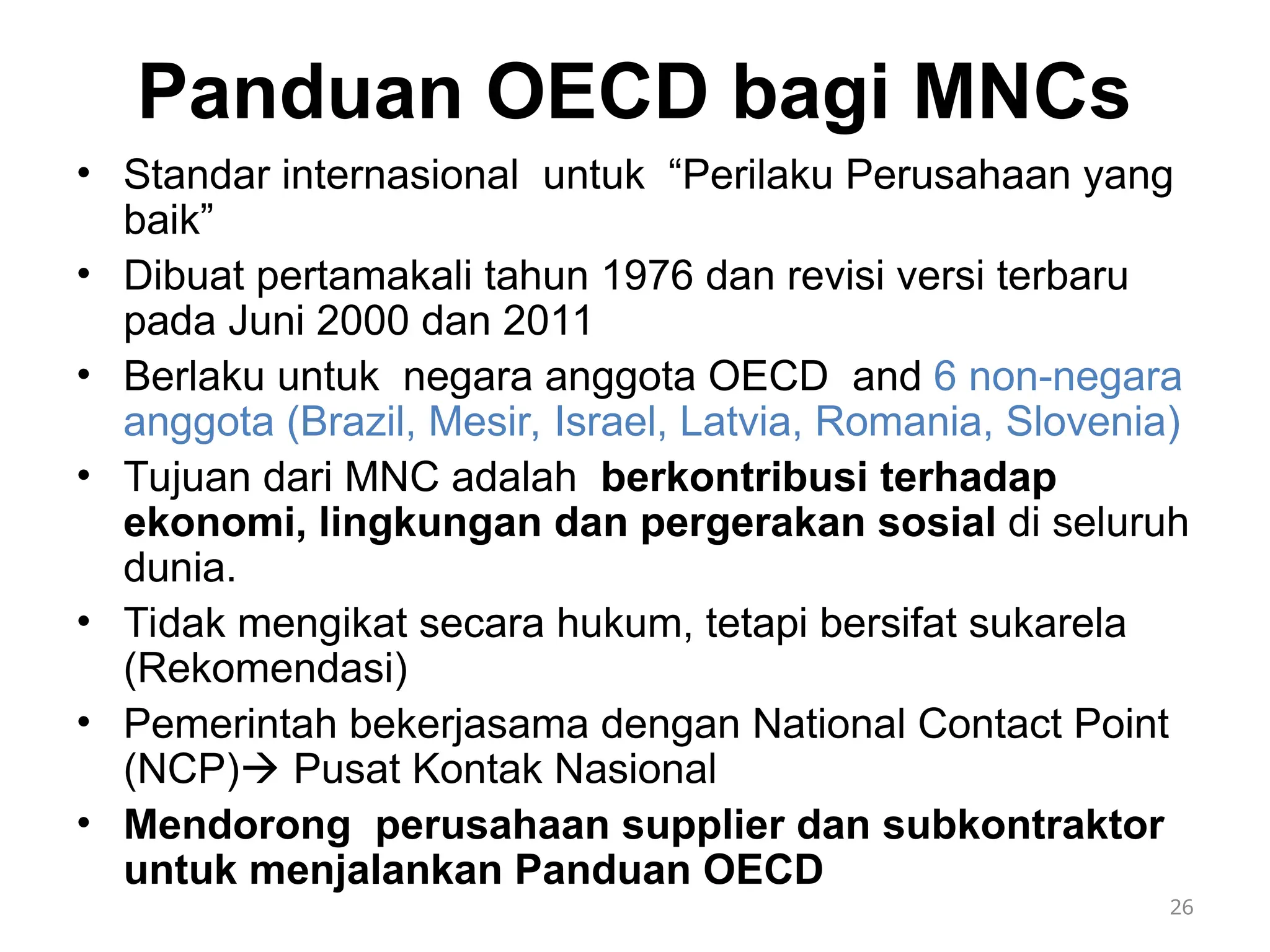 Standar - Standar Internasional bagi aktivis serikat buruh MNC | PPT