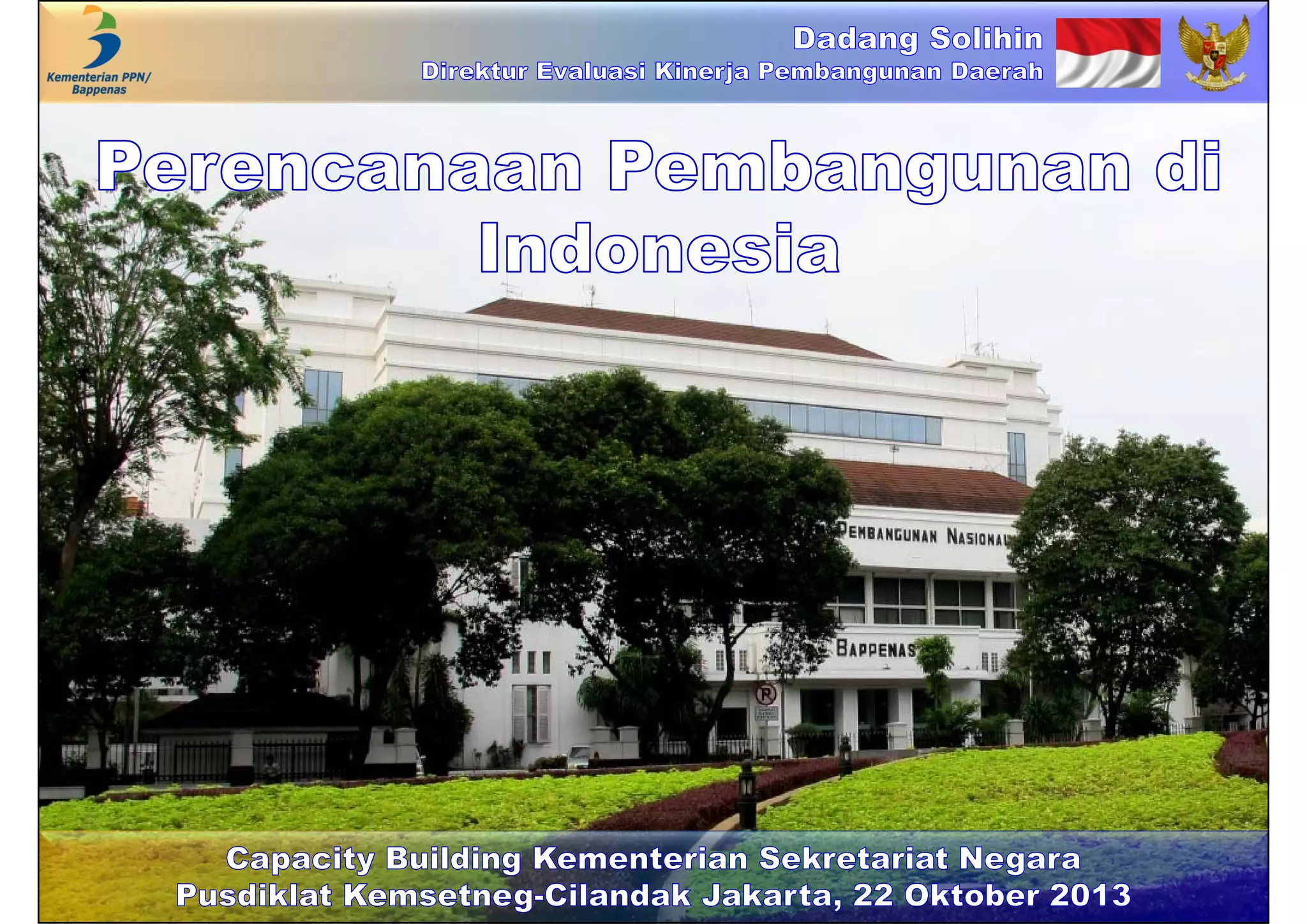 Perencanaan Pembangunan di Indonesia | PDF